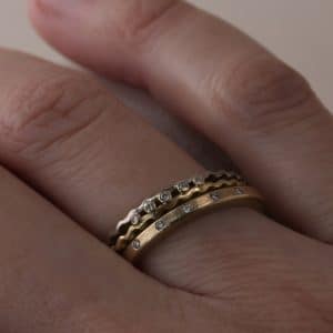 Celestial & Strata Rings Set - Gold by Clara Breen | Cockpit